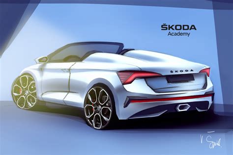 Skoda的仲夏夜之夢學生作品將Scala化身中二雙門敞篷概念車 CarStuff 人車事