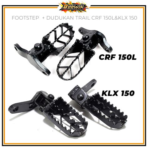 Jual Footstep Foot Step Trail Injakan Kaki Depan Plus Dudukan Trail Klx 150 Crf 150l Universal