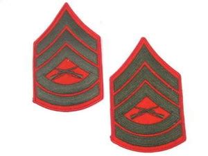 Usmc Rank E 7 Gunnery Sergeant Chevron Stripe Set Male Ebay
