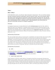 ICT Lab 3 Docx IITU IKT1105 Information Communication Technologies Lab 2 Submission Name Date