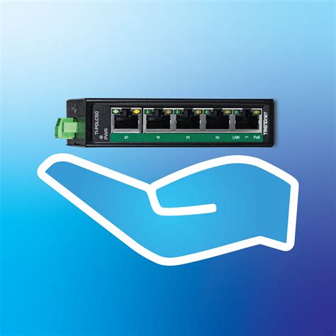 5 Port Industrial Gigabit Poe Din Rail Mini Switch Mini Industrial