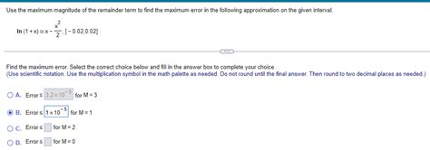 Solved Ln 1 X Approx X Frac X 2 2 Chegg