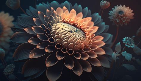Premium Ai Image Flower Various Colors 3d Render