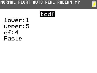 Solution Finding T Distribution Values On The TI Plus Family Of Graphing Calculators
