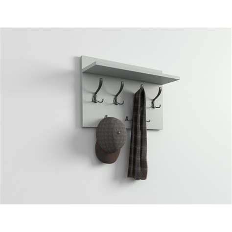 Закачалка 1052269490 За стена Дървена Сива 40 X 60 см Emag Bg