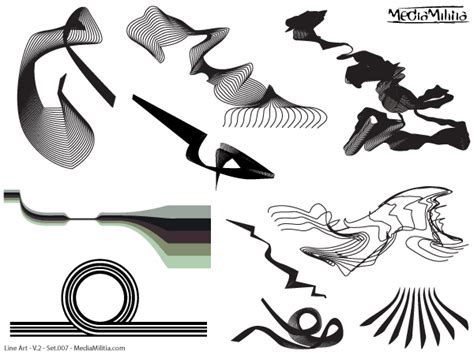 Line Art Design Elements Vector Set 7 Download Free Vector Art Free Vectors