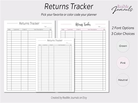 Sales Tracker Printable Sales Tracker For Small Business Order