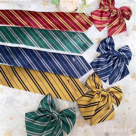 哈利波特周邊環球影城 Jk學院格蘭芬多斯萊特林蛇院領帶領結領花 蝦皮購物