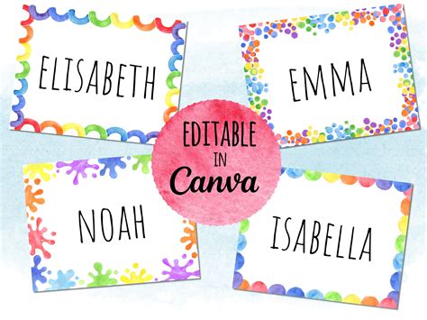 Name Tag Designs Printable