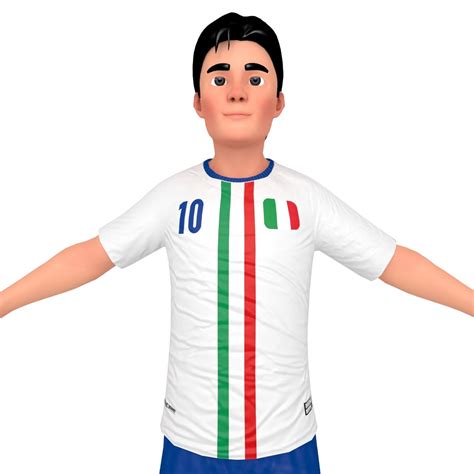 만화 축구 선수 1 3d 모델 89 Fbx Max Free3d