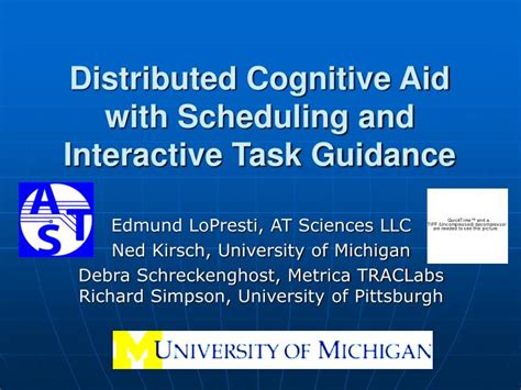 ppt distributed cognitive aid with scheduling and interactive task