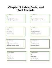 Chapter 3 Index Code And Sort Records Cross References Docx Chapter 3
