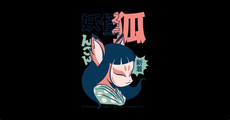 Anime Kitsune Yokai Girl Anime Sticker Teepublic