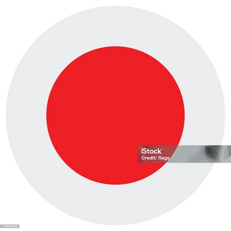일본 국기 버튼 플래그 아이콘입니다 표준 색상 원 아이콘 플래그입니다 컴퓨터 일러스트레이션 디지털 일러스트레이션 벡터 일러스트 레이 션입니다 0명에 대한 스톡 벡터 아트 및