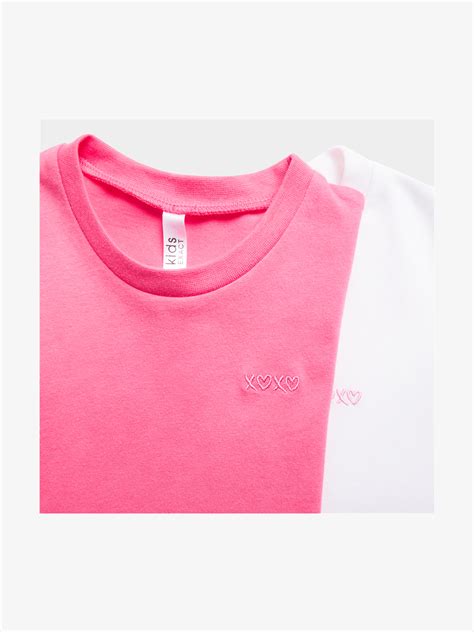 Older Girls Bright Pink Basic T Shirt