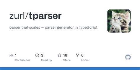 Github Zurltparser Parser That Scales Parser Generator In Typescript