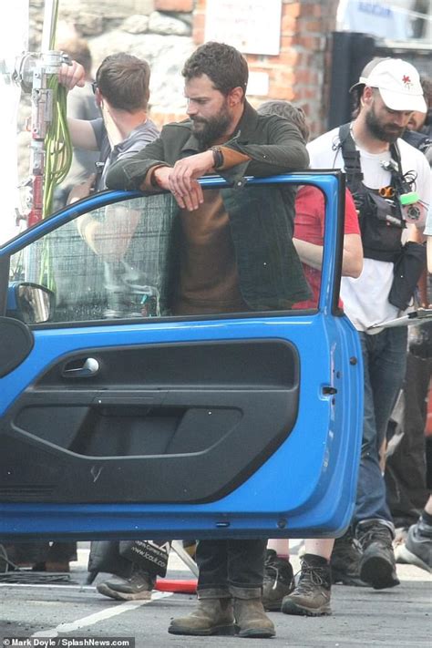Jamie Dornan Pictured Learning His Lines After Getting Into A Tussle