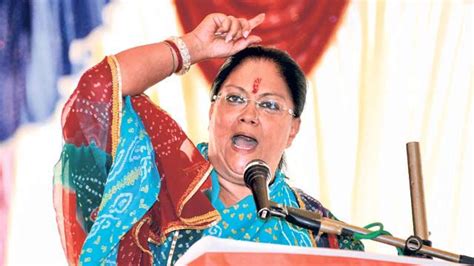 Confident Of Retaining Rajasthan Vasundhara Raje On 2018 Assembly