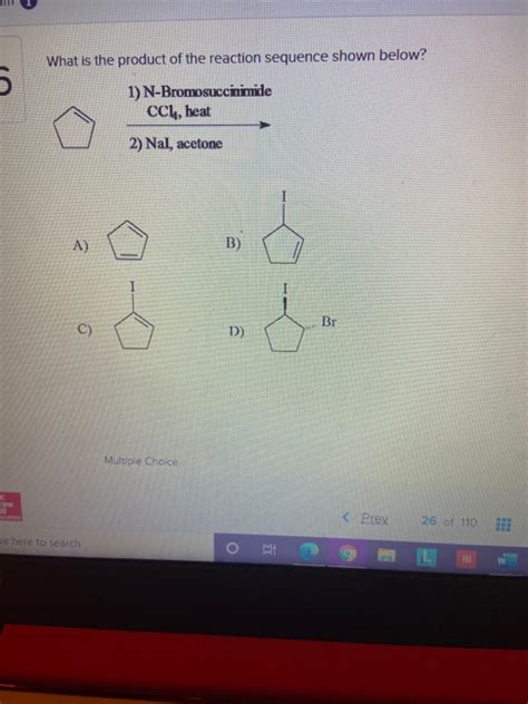 solved what is the product of the reaction sequence shown