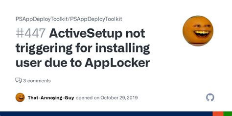 Activesetup Not Triggering For Installing User Due To Applocker · Issue 447