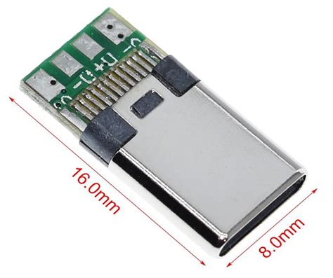 Usb C Male And Female Connector Pin Power All Top Notch