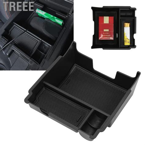 Treee ที่เท้าแขนกล่องเก็บของคอนโซลกลางเงียบ Abs Matte พร้อม Nonslip Shopee Thailand