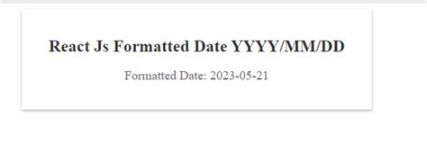 react date format dd mm yyyy yyyy mm dd mm dd yyyy dd mmm yyyy