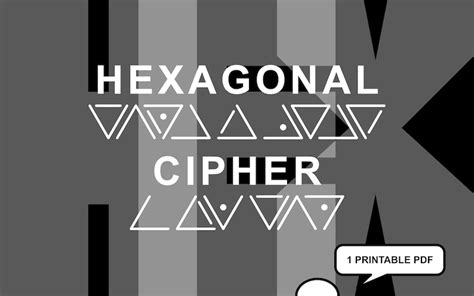 Hexagonal Cipher Etsy