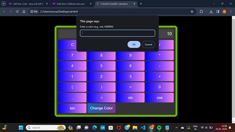Colourful Gui Scientific Calculator Source Code Sellanycode