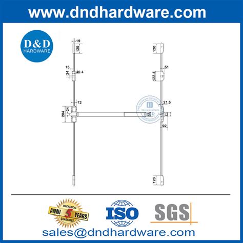Commercial Exit Device Panic Bar Stainless Steel And Aluminium Door Panic Bar DDPD From China