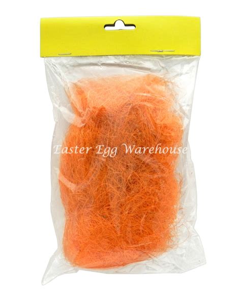 Orange Easter Sisal Grass 20g Easter Egg Warehouse