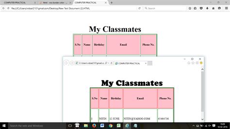 Html Row Border Color Stack Overflow