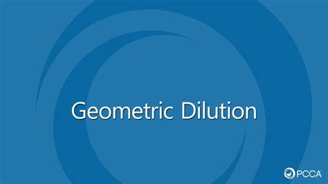 Geometric Dilution Training Library Pcca Play
