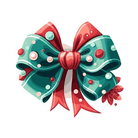 크리스마스 활 벡터 스티커 클립 아트 크리스마스 리본 활 만화 상표 클립 아트 Png 일러스트 및 벡터 에 대한 무료 다운로드 Pngtree