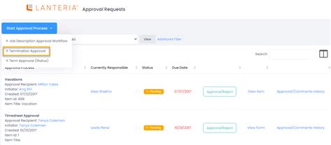 Approval Process Example