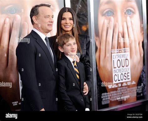 Co Stars Tom Hanks Thomas Horn And Sandra Bullock Attend The Premiere
