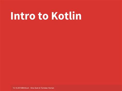 Intro To Kotlin Ppt