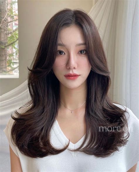 Pin By 𝒢ྀ On ༉‧ Hairstyle ೀ Medium Hair Styles Korean Long Hair