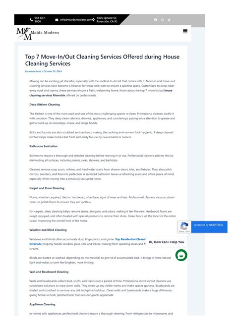 Ppt Top 7 Move Inout Cleaning Services Offered During House Cleaning