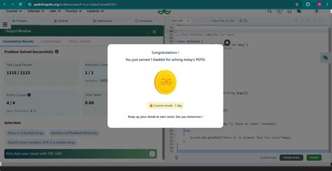 Sakshi Mohite On Linkedin Geeksforgeeks Gfgchallenges Coding Problemsolving Techjourney