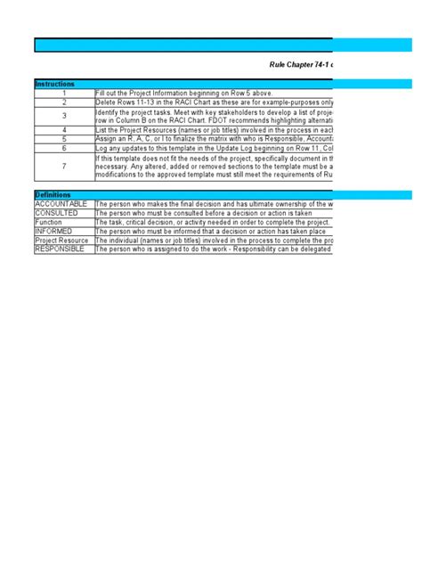 Raci Chart Pdf Computing Information Technology Management