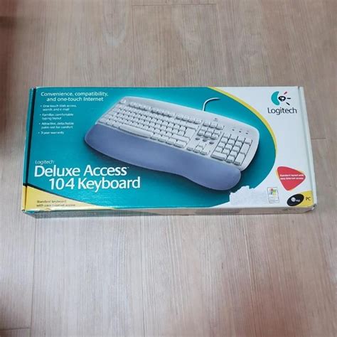 Logitech Deluxe Access 104 Keyboard Ps 2 Computers Accessories
