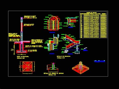 Proyecto Escalera Electrica En Dwg 512 Mb Librería Cad