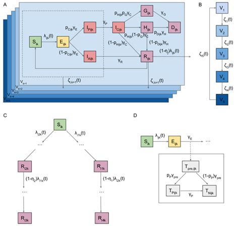 model flow diagram a seir type transmission model structure with