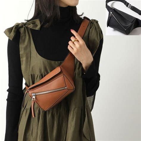 LOEWE ロエベ ボディバッグ PUZZLE MINI パズル バムバッグ ミニ B510U89X02 レディース レザー ベルトバッグ