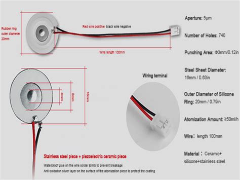 Mini Brumisateur Ultrason Usb 5 V Plaque Datomisation Pour Brumisateur Usb Avec Commande De