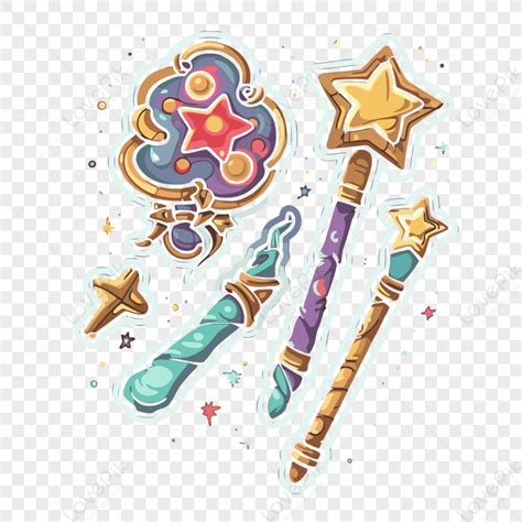 마술 지팡이와 매력 클립 아트 벡터 상표 Png 일러스트 무료 다운로드 Lovepik