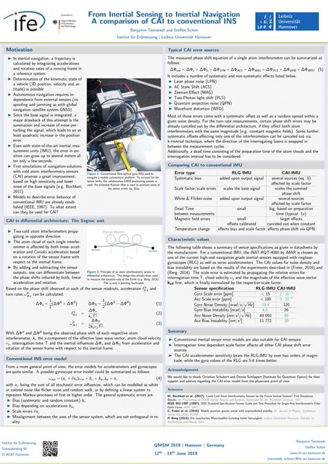 Pdf From Inertial Sensing To Inertial Navigation A Comparison Of Cai To Conventional Ins