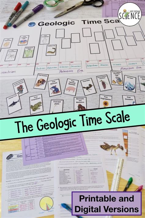 Geologic Time Scale And Evolution Activity Geologic Time Scale Time Worksheets Earth Science