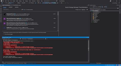 Unable To Add Fluentvalidation To New Project Targeting Net Core Issue